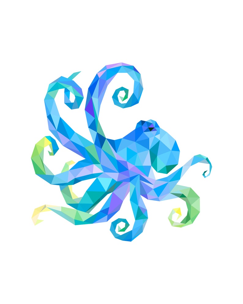 Octopus SVG Ocean Vector Octopus Clipart Digital File - Etsy