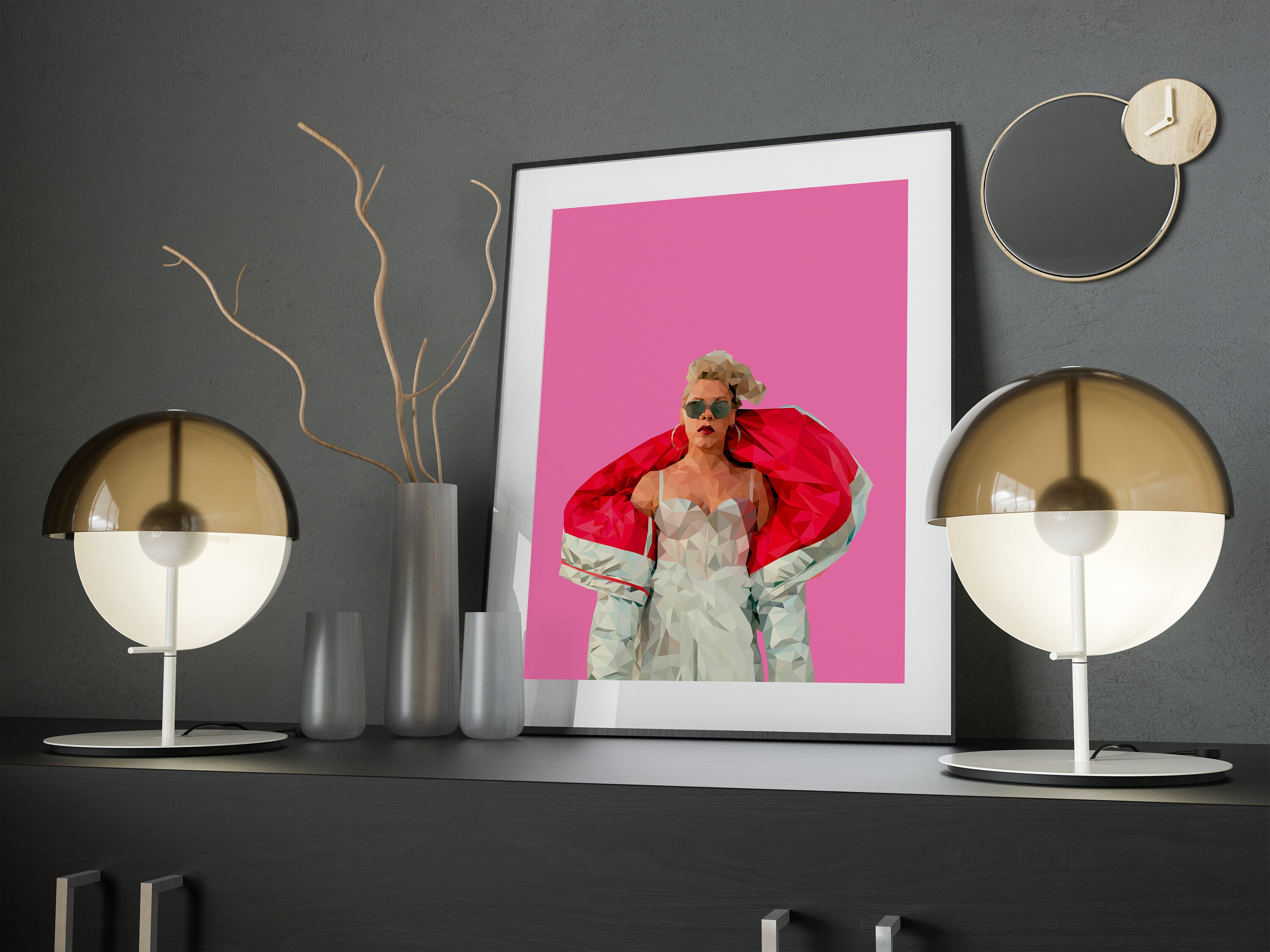 Pink Pop Music Singer Wall Decor Print, Beautiful Trauma, Alecia Beth ...