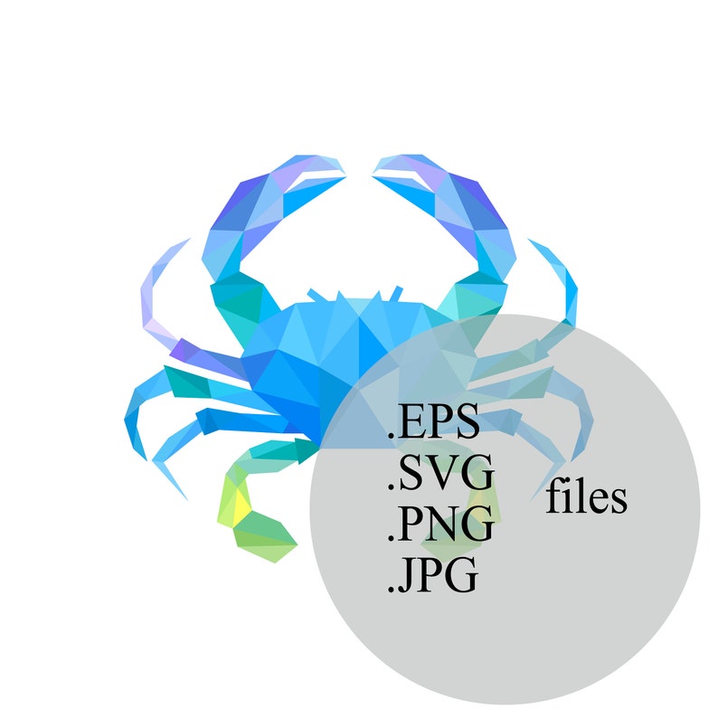 Blue Crab SVG , Clip Art Ocean Animals, Crabs Png - Etsy