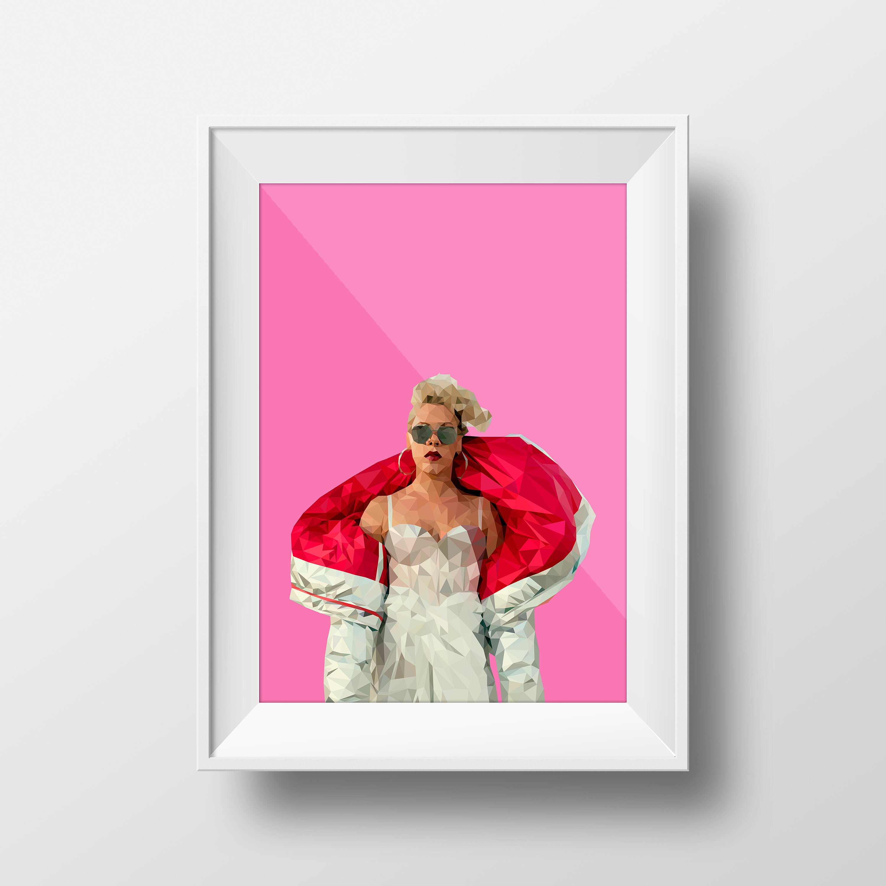 Pink Pop Music Singer Wall Decor Print, Beautiful Trauma, Alecia Beth ...