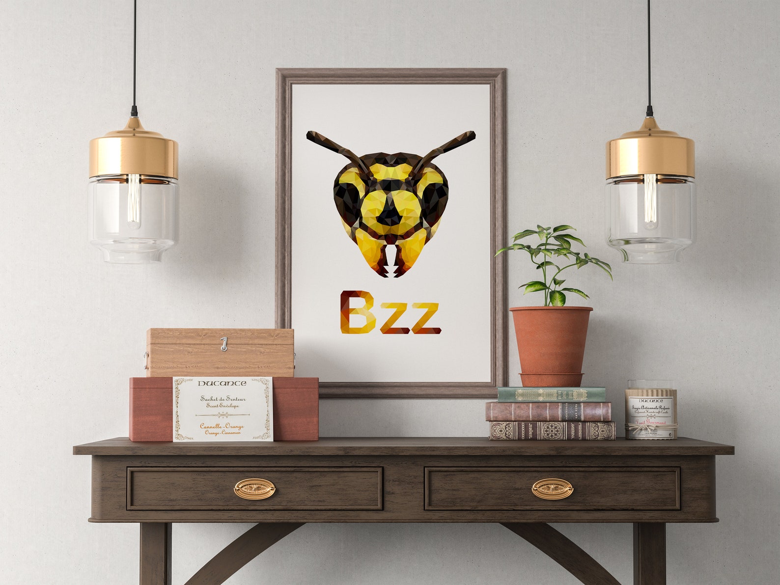 Bee Poster Bee Digital Paper Nursery Wall Art Bzz - Etsy