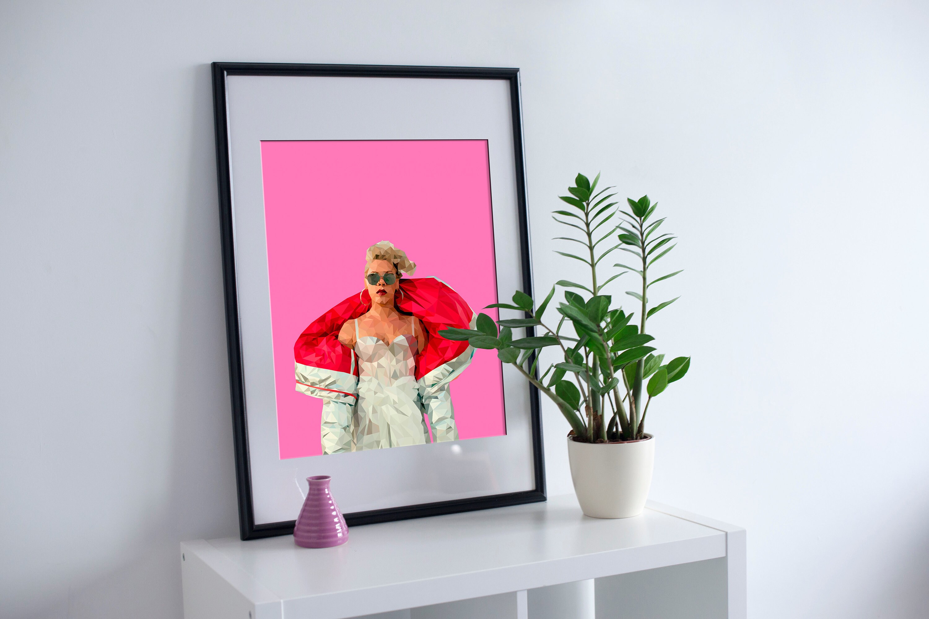 Pink Pop Music Singer Wall Decor Print Beautiful Trauma - Etsy
