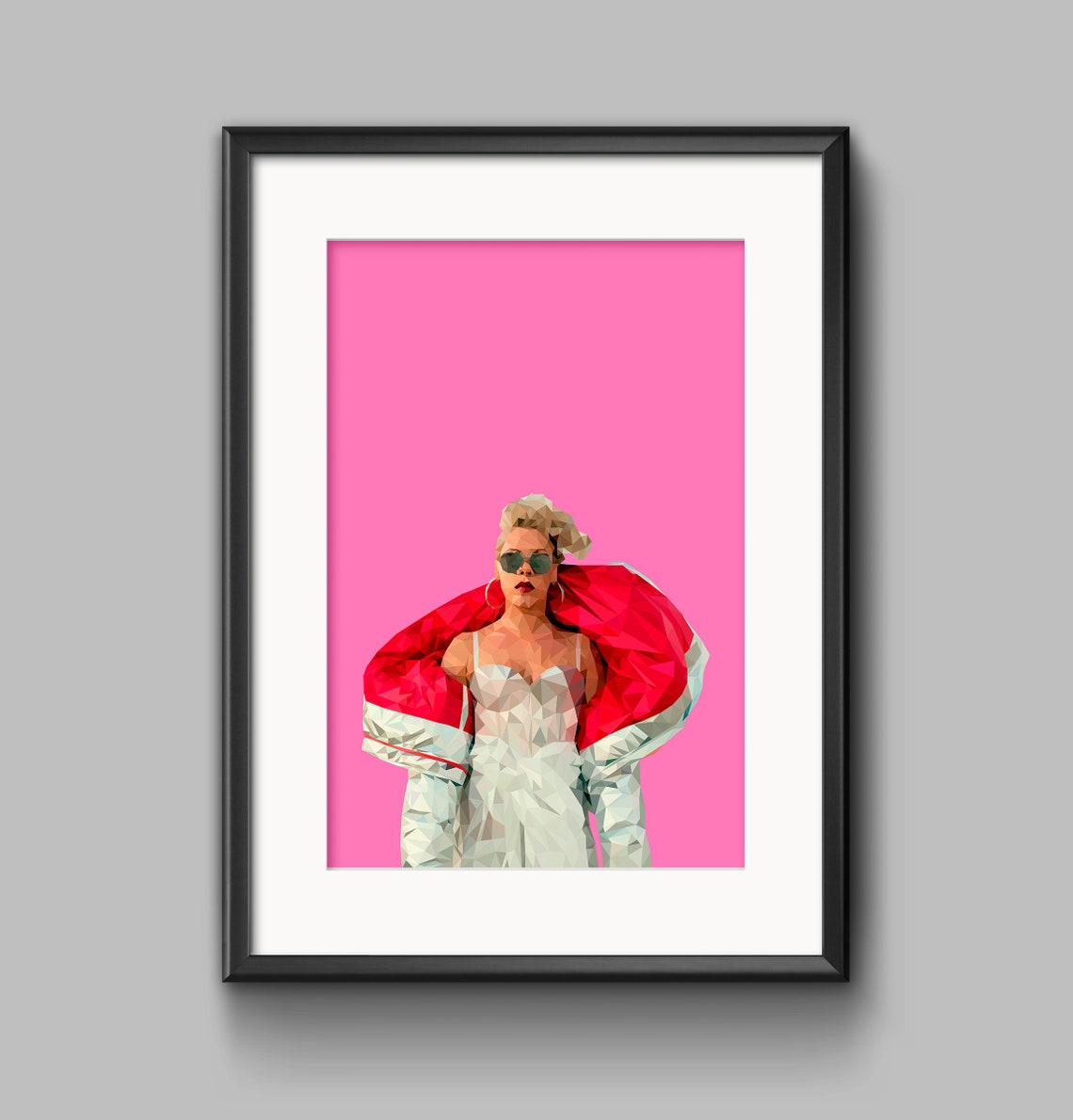 Pink Pop Music Singer Wall Decor Print Beautiful Trauma - Etsy