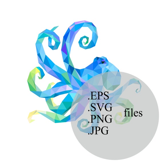 Octopus SVG Ocean Vector Octopus Clipart Digital File - Etsy