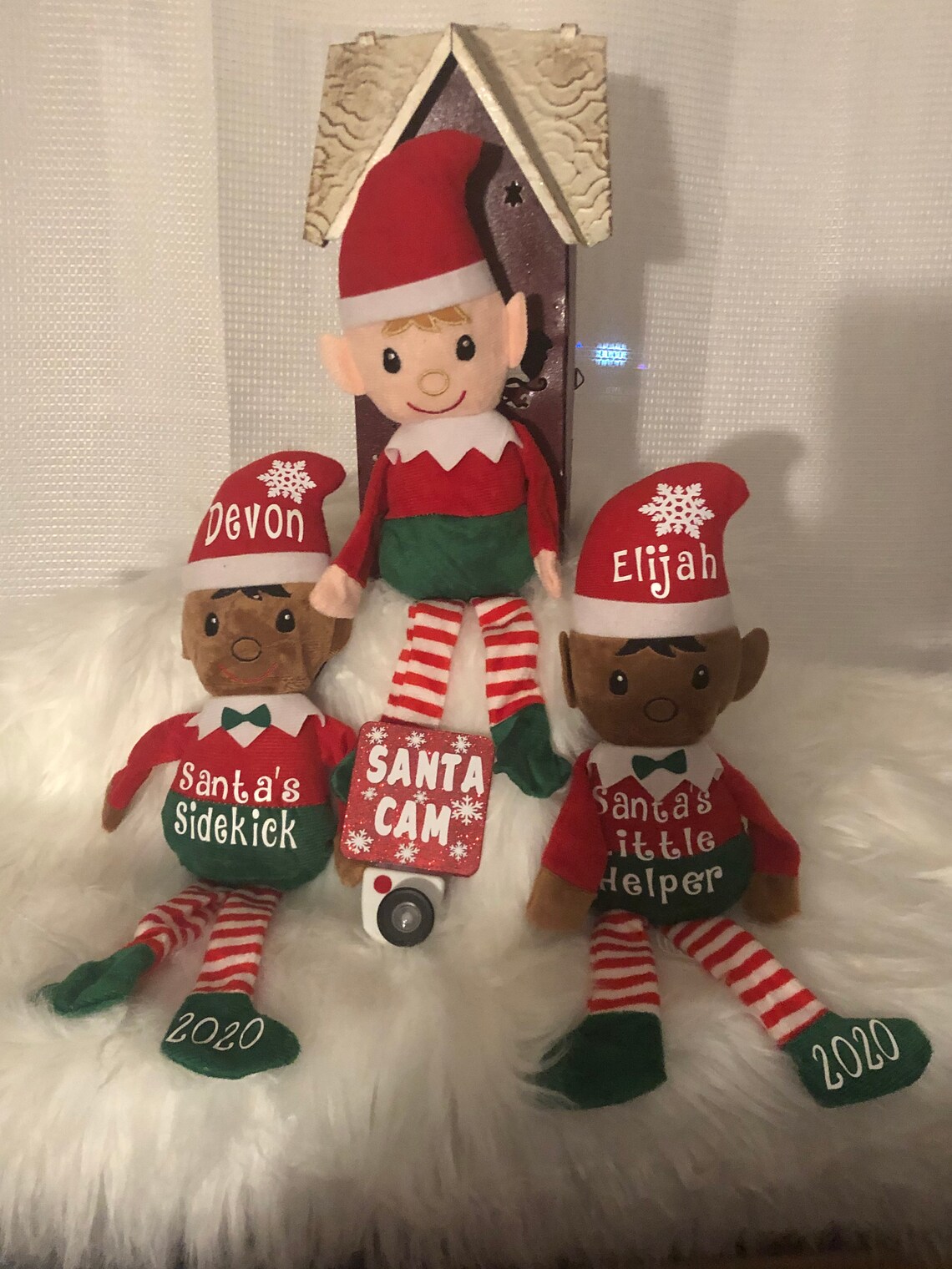 Black Personalized Christmas Elves African American Elves | Etsy