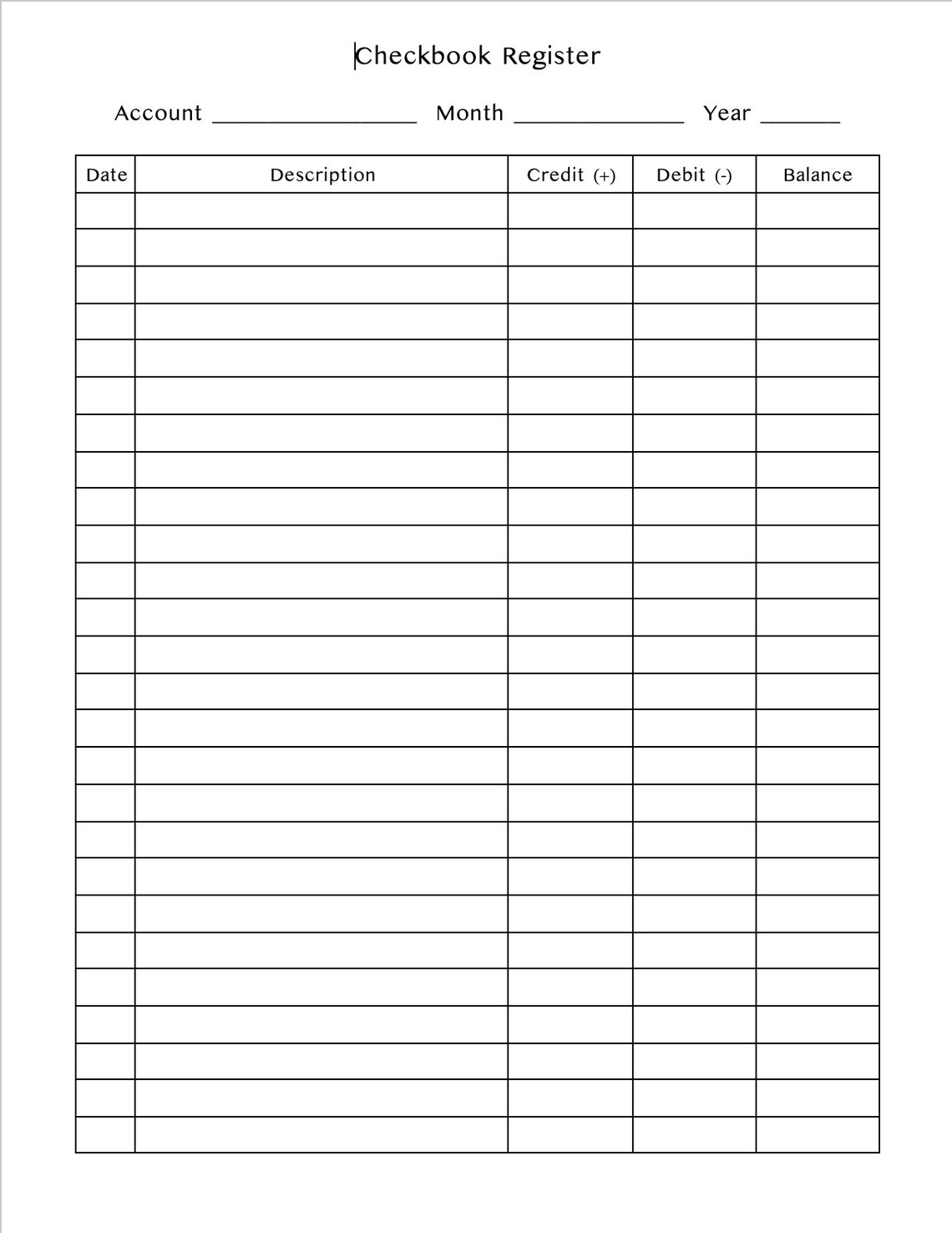 Bundle - Checkbook Register & Revolving Savings Account PRINTABLES - Etsy