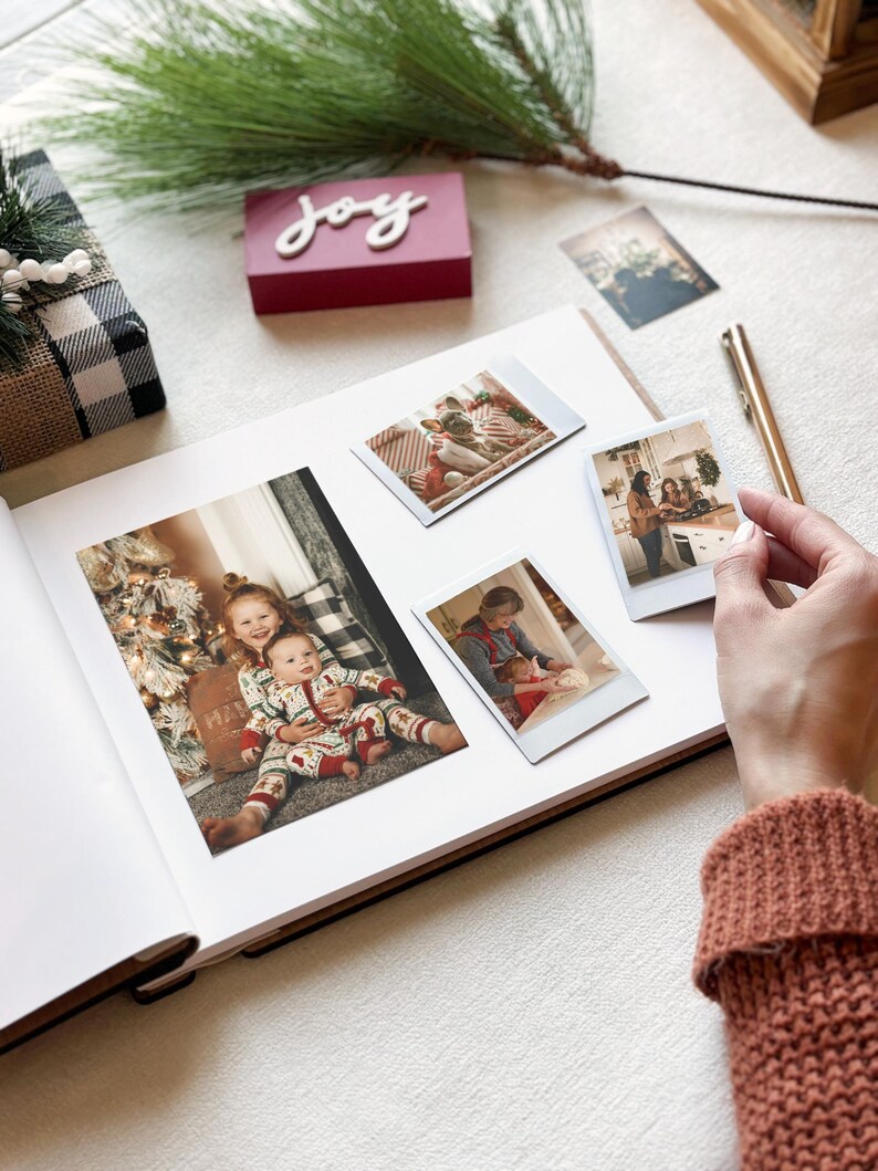 Personalized Wood Christmas Photo Album | Holiday Keepsake Gift - Etsy