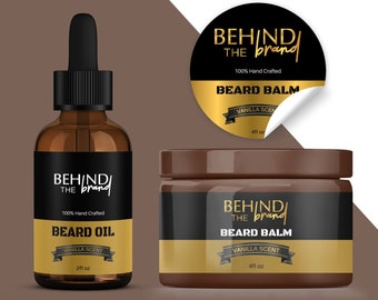 Beard Balm Label Template - Etsy