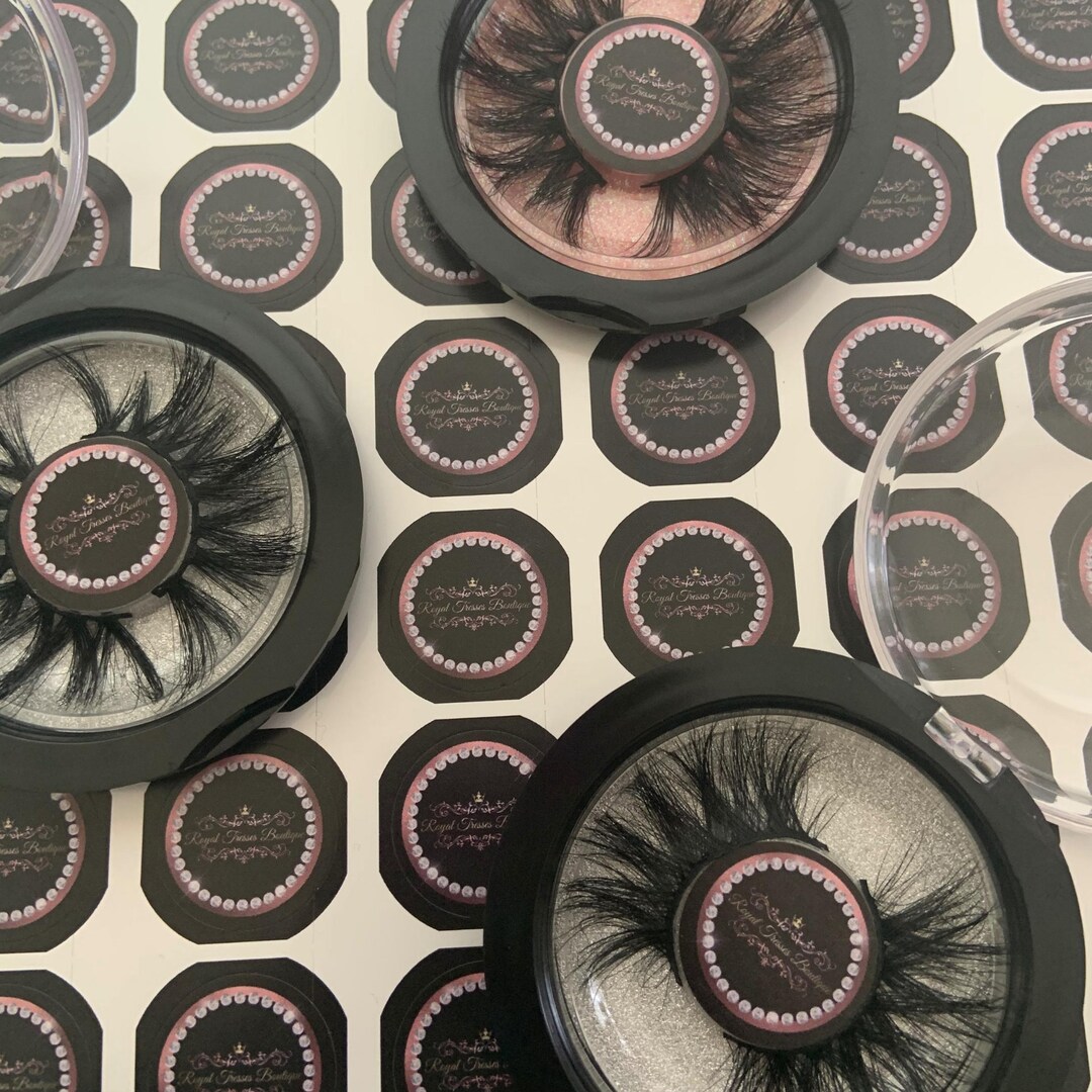 1” Circle Eyelash Labels - Etsy