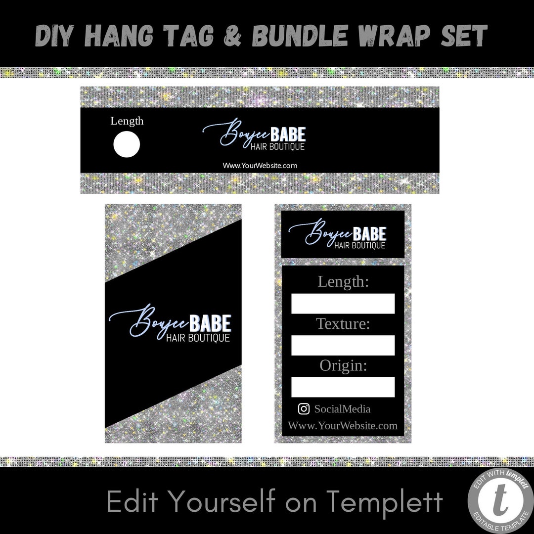 DIY Hang Tag & Bundle Wrap Set - Etsy