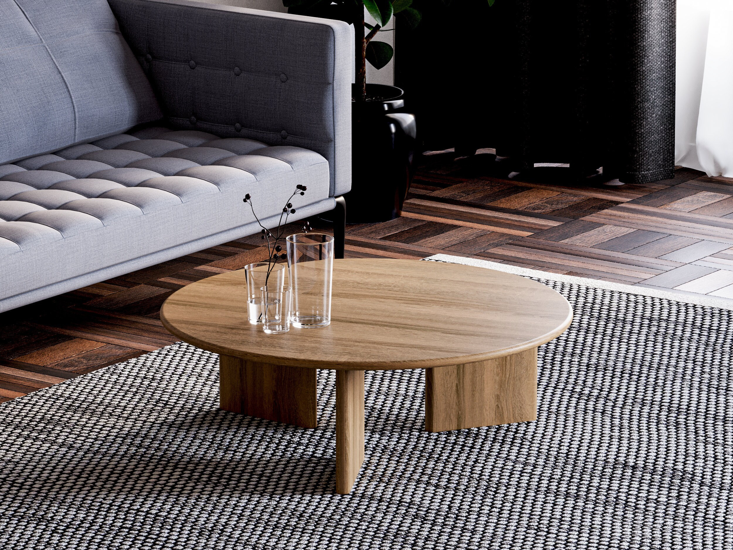 Round Coffee Table Etsy