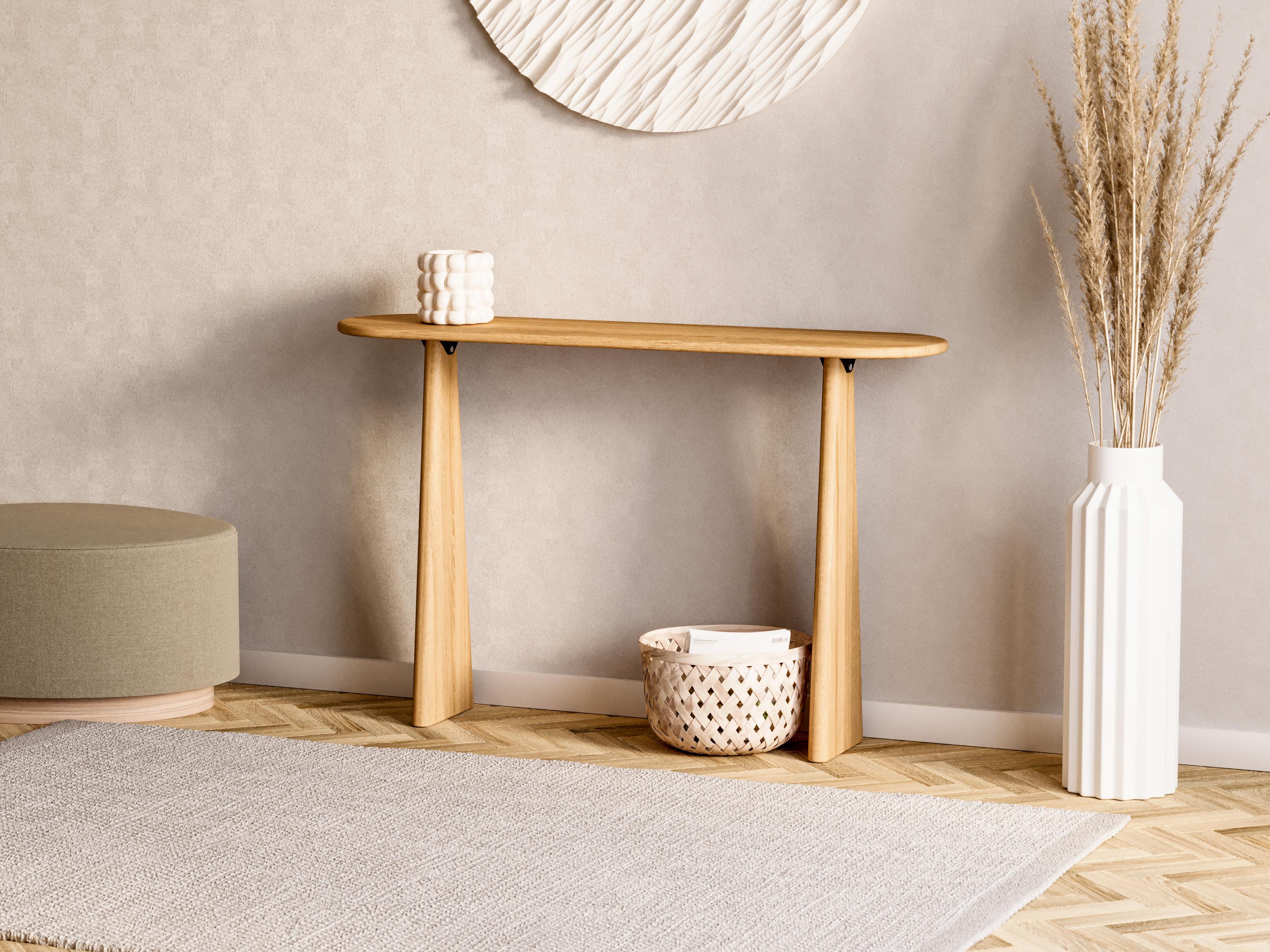 Modern Console Table - Oak Hallway Table - Scandi Console Table ...