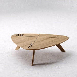 Modern Coffee Table - Unusual Shape Coffee Table - Low Coffee Table ...