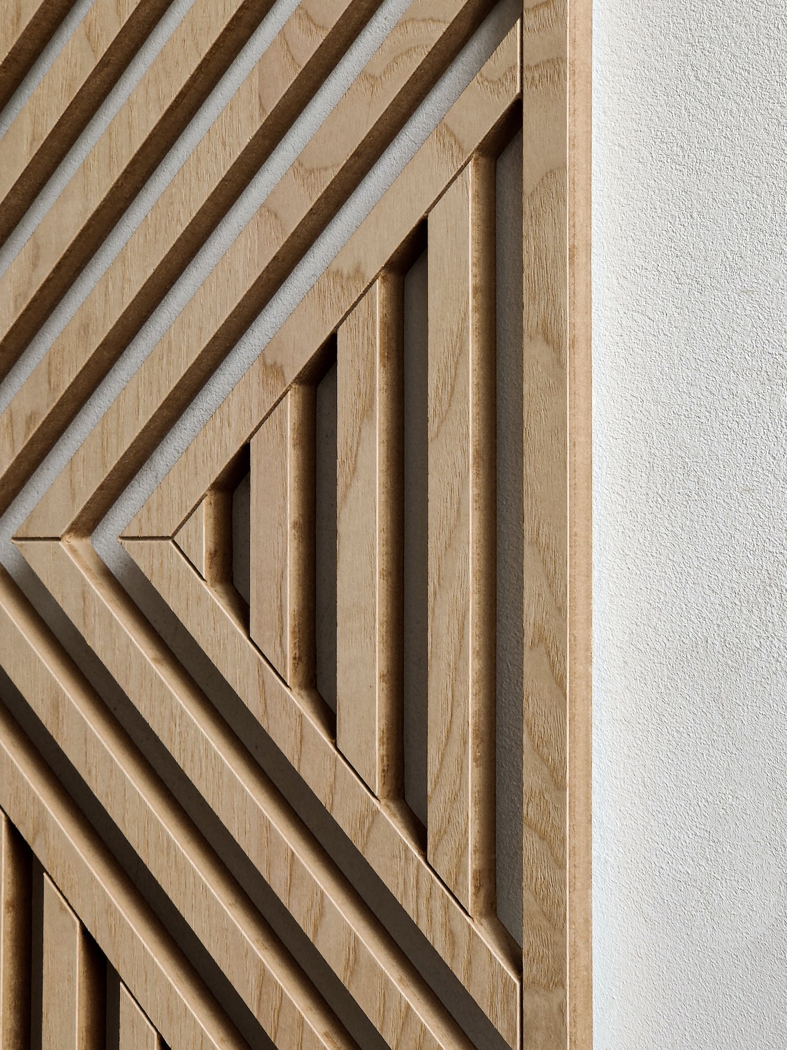 Round Wood Wall Art Set Modern Wood Wall Art Geometric Decor Boho Wall ...