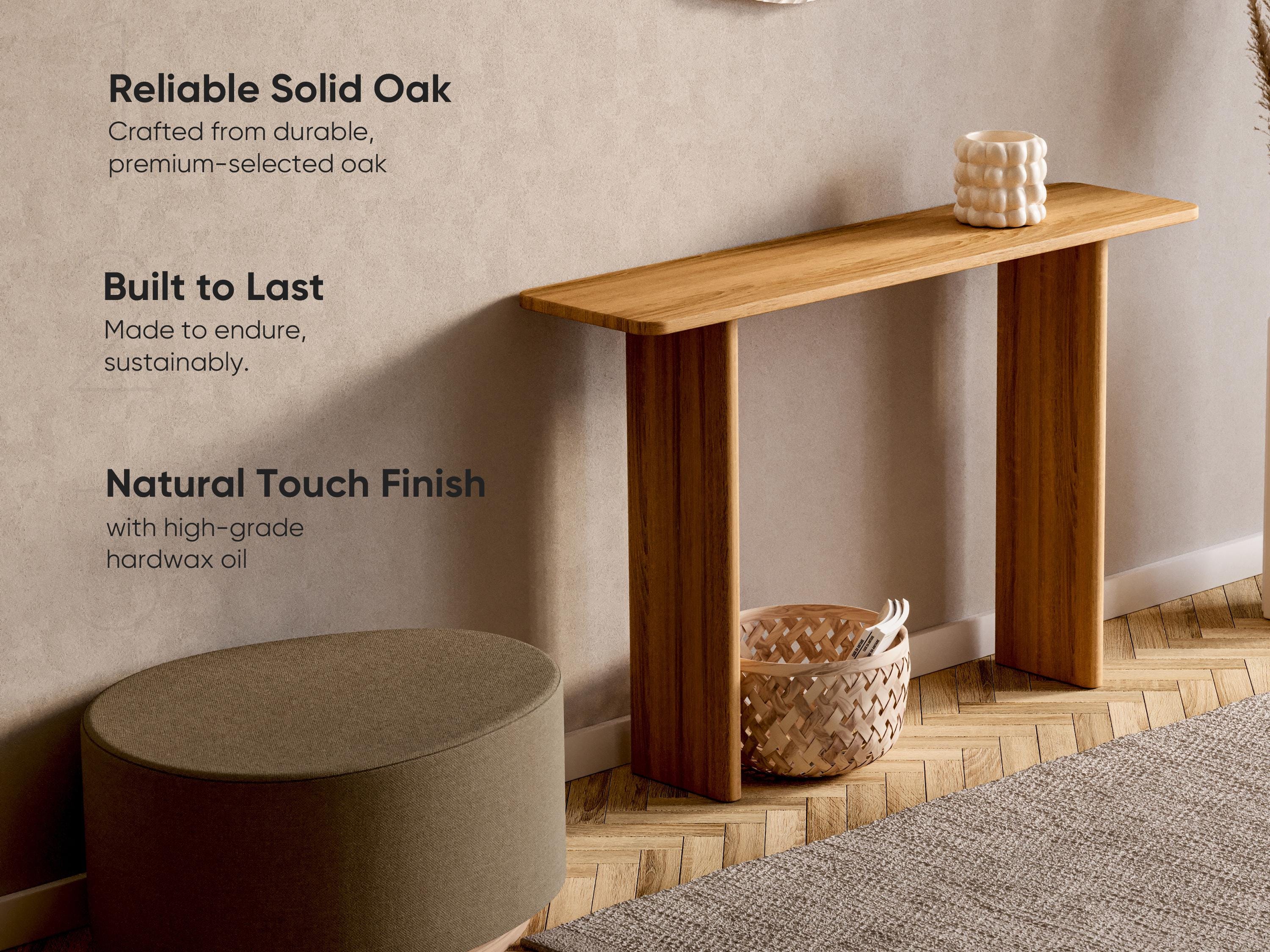 Modern Console Table - Scandi Console Table - Oak Hallway Table ...