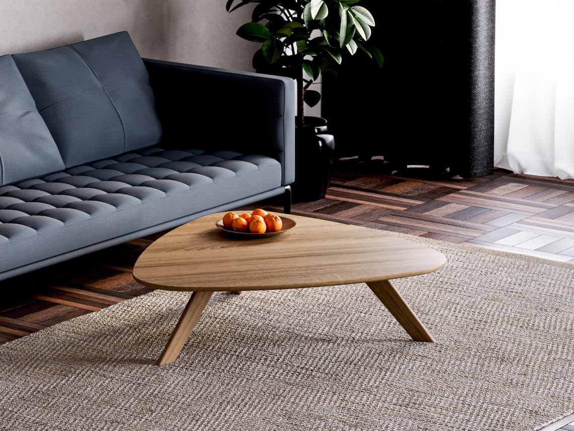 Modern Coffee Table - Unusual Shape Coffee Table - Low Coffee Table ...