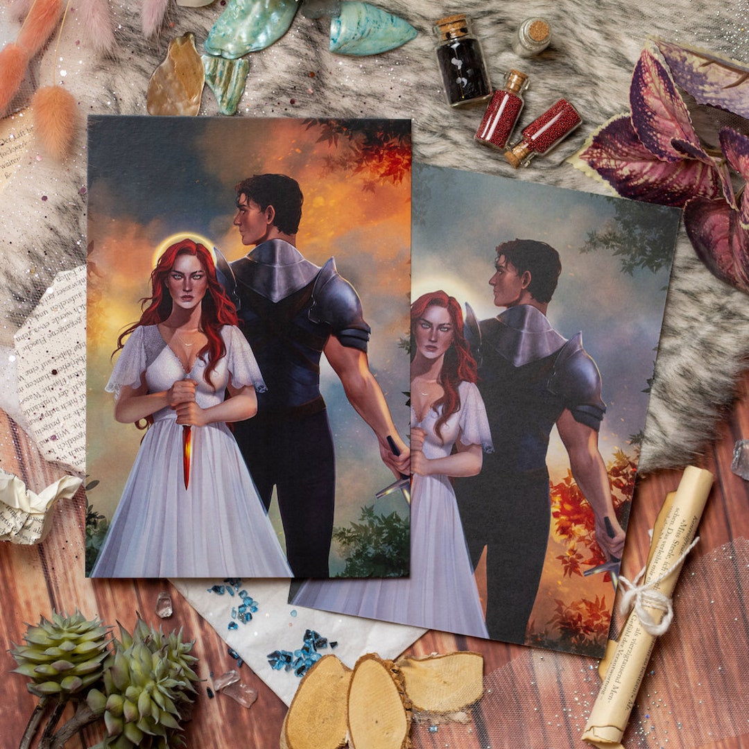 Illustration Blood and Ash - Poppy & Hawke Reversible Motif - Etsy