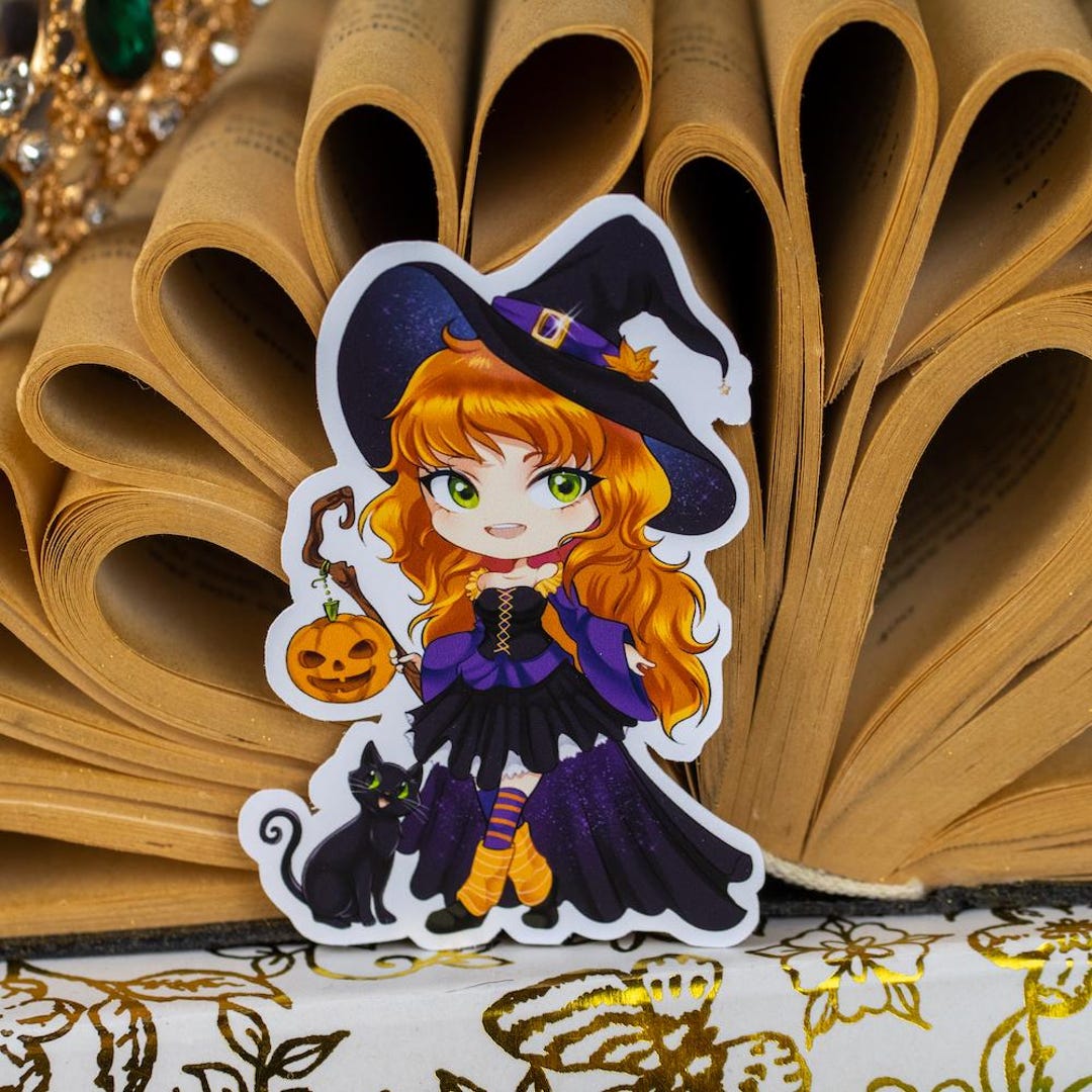 Sticker Halloween Witch Tessa - Etsy