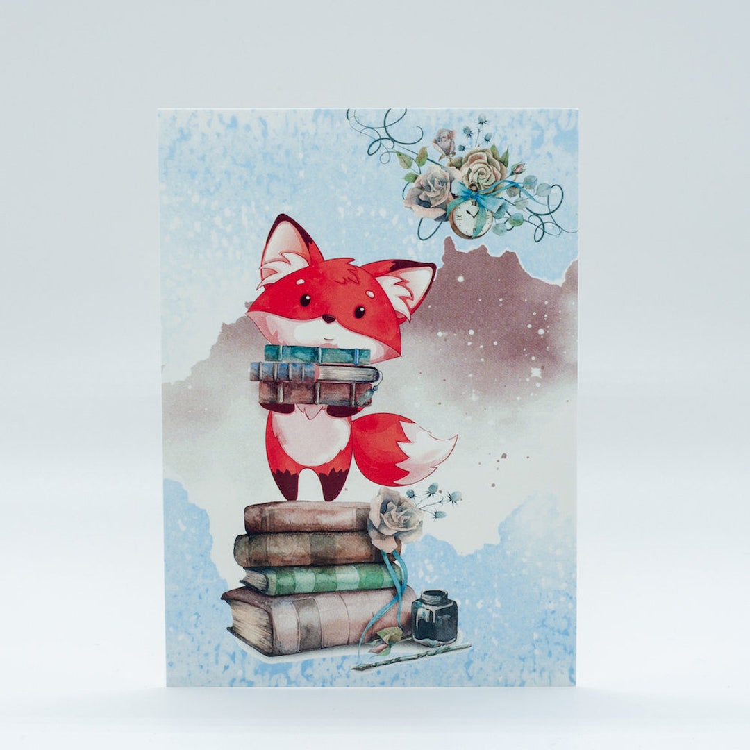 Vintage Fox Postcard - Etsy