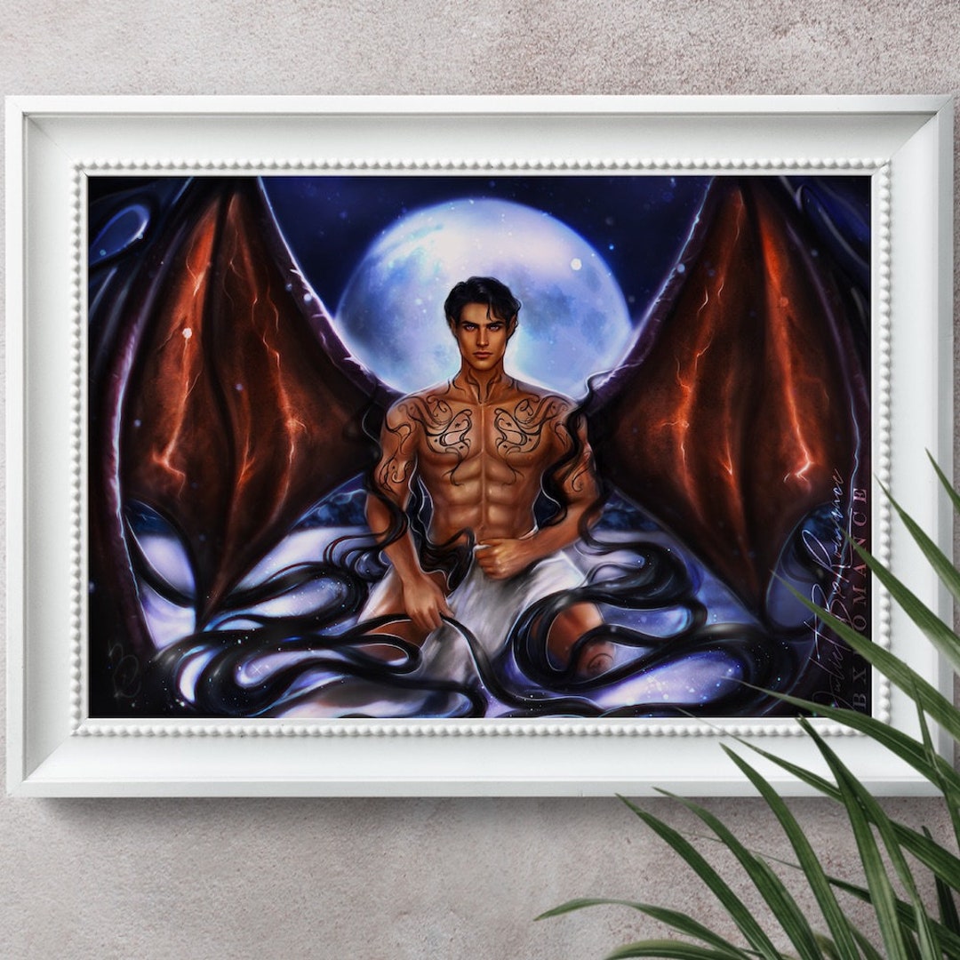 Fine Art Print A4 / A3 Illustration ACOTAR - Rhysand - Etsy