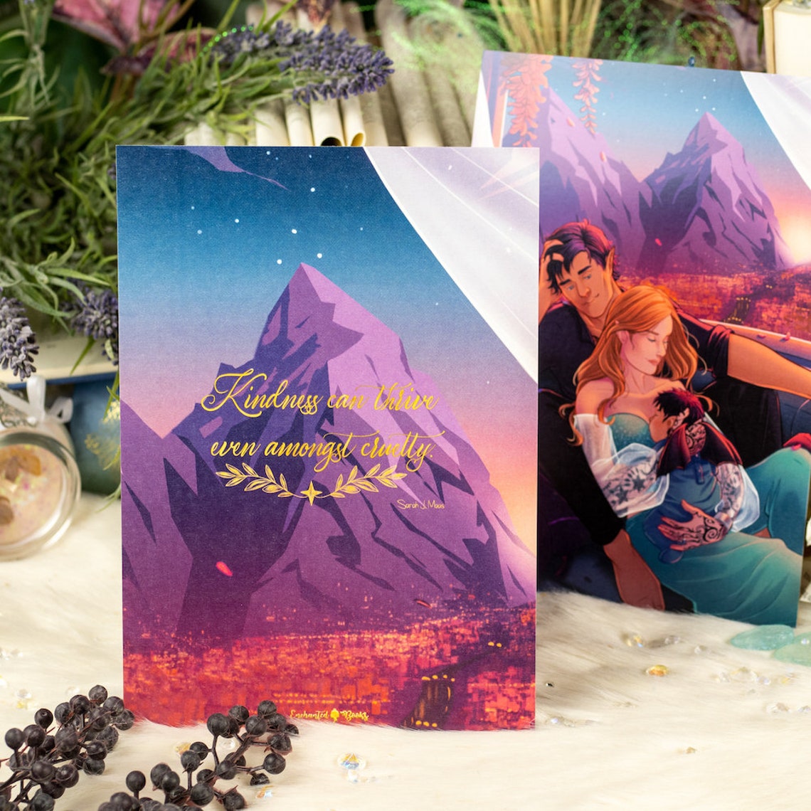 Illustration Acotar - Family (rhysand & Feyre With Nyx) - Etsy