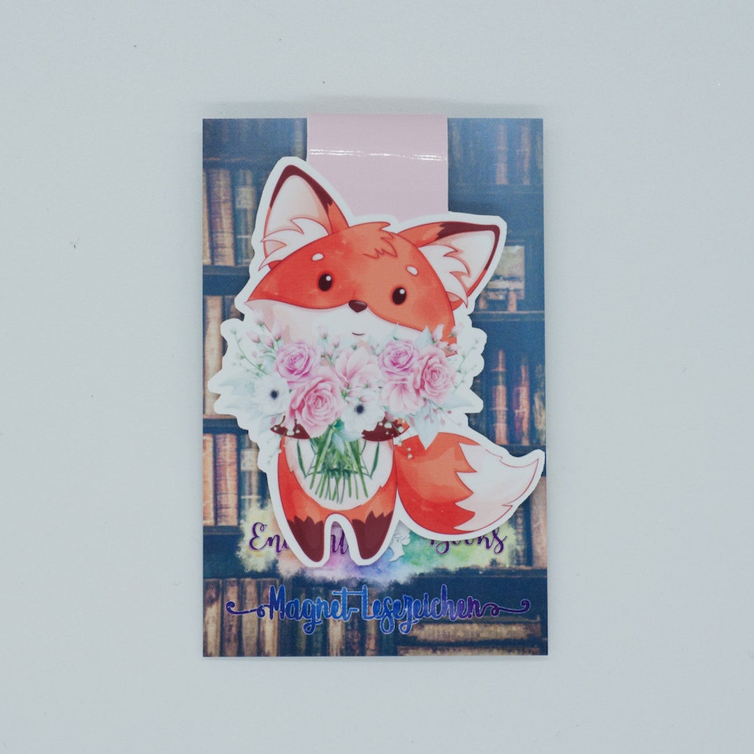 Magnetic Bookmark Summer Fox Fridolin - Etsy