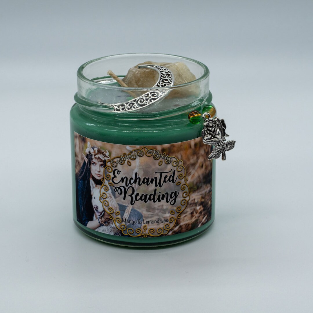 Candle in a Glass Enchanted Reading - Etsy