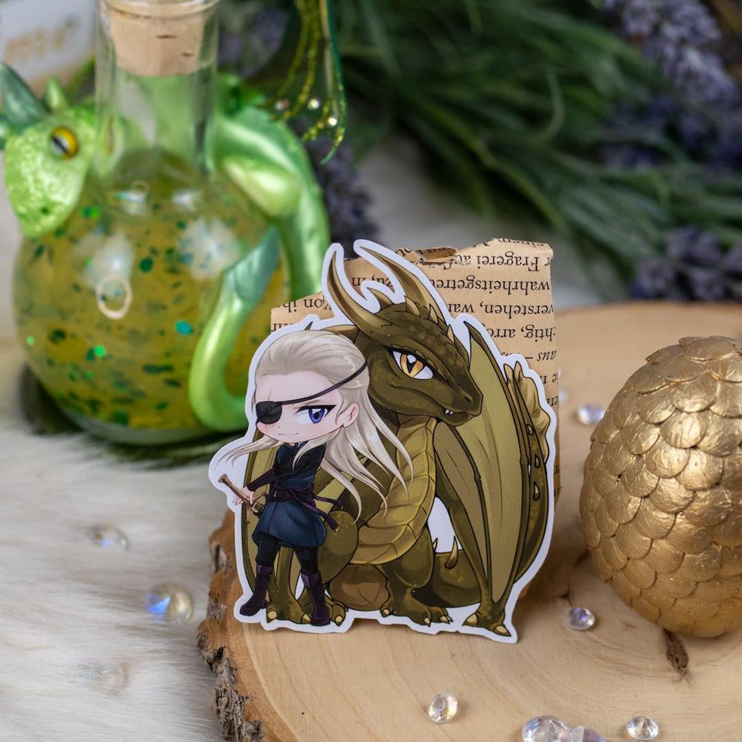 Sticker House Of The Dragon Aemond And Vhagar Etsy