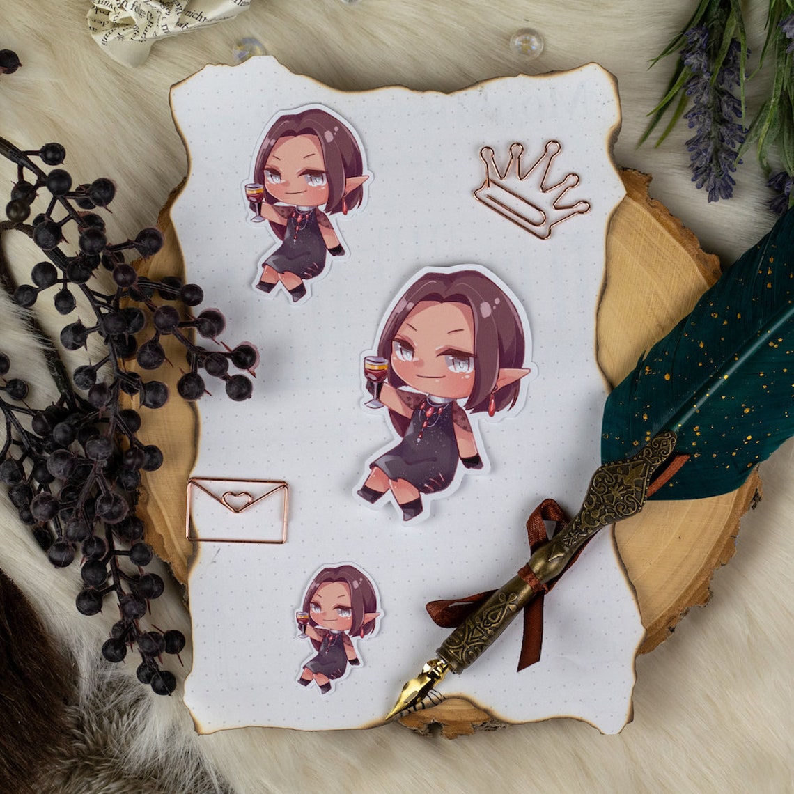 Stickers ACOTAR - Kawaii Amren - Etsy