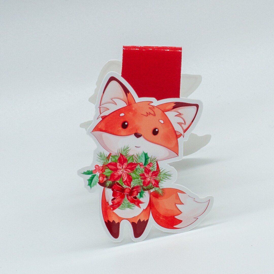 Magnetic Bookmark Holiday Fox Fridolin - Etsy