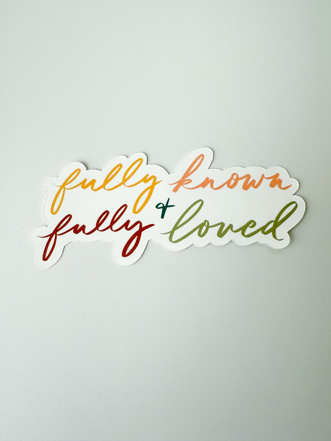 Fully Known Fully Loved Sticker: Christian Laptop Decal - Etsy
