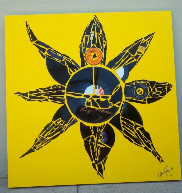 Broken Record Art - Etsy