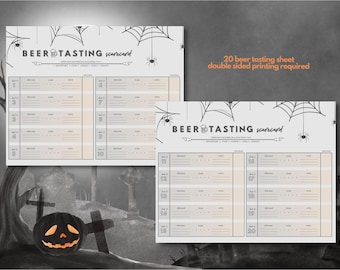 PRINTABLE: Beer Tasting Scorecard / Score Sheet - Etsy