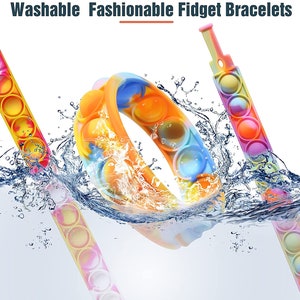 Pop It Bracelet-pop It Fidget Bracelets Bulk-pop Its Party Favors-32 ...