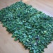 Green Rag Rug- Recycled Cotton Rags- 70x105cm - Etsy UK