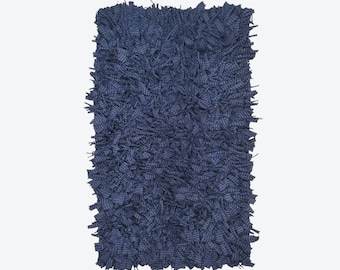 Green Rag Rug Recycled Cotton Rags 70x105cm | Etsy UK