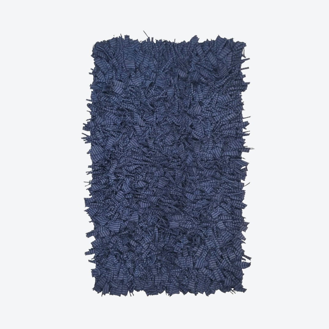 Blue Rag Rug- Recycled Cotton Rags- Machine Wasahble 70x105cm - Etsy UK