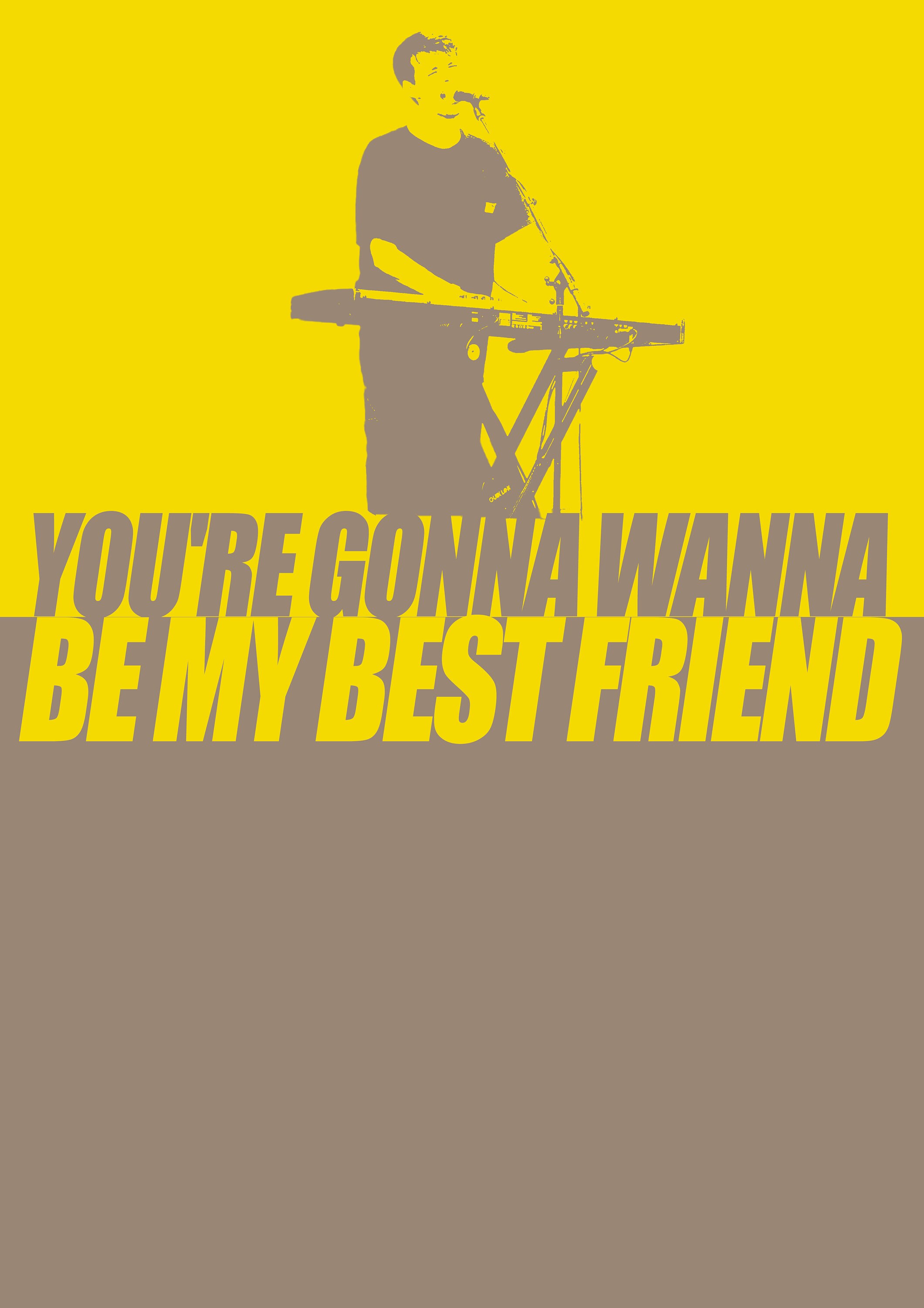 Rex Orange County Best Friend Lyrics Print Poster Wall Art Decor Retro ...