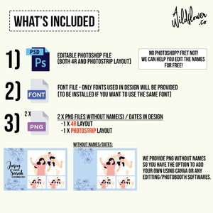 Birds 360 Photo Booth Template Wedding Instagram Reels Birthday Overlay ...