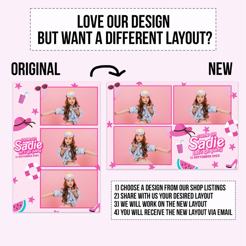 Convert Layout / Size for Existing Photo Booth Template Designs - 4R ...