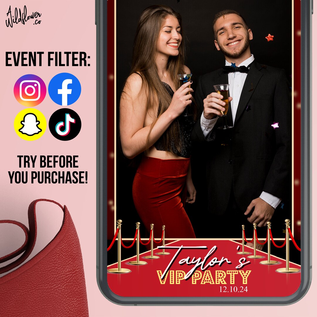 Red Carpet Snapchat Lenses, Movie Instagram Filter, Grand Tiktok ...