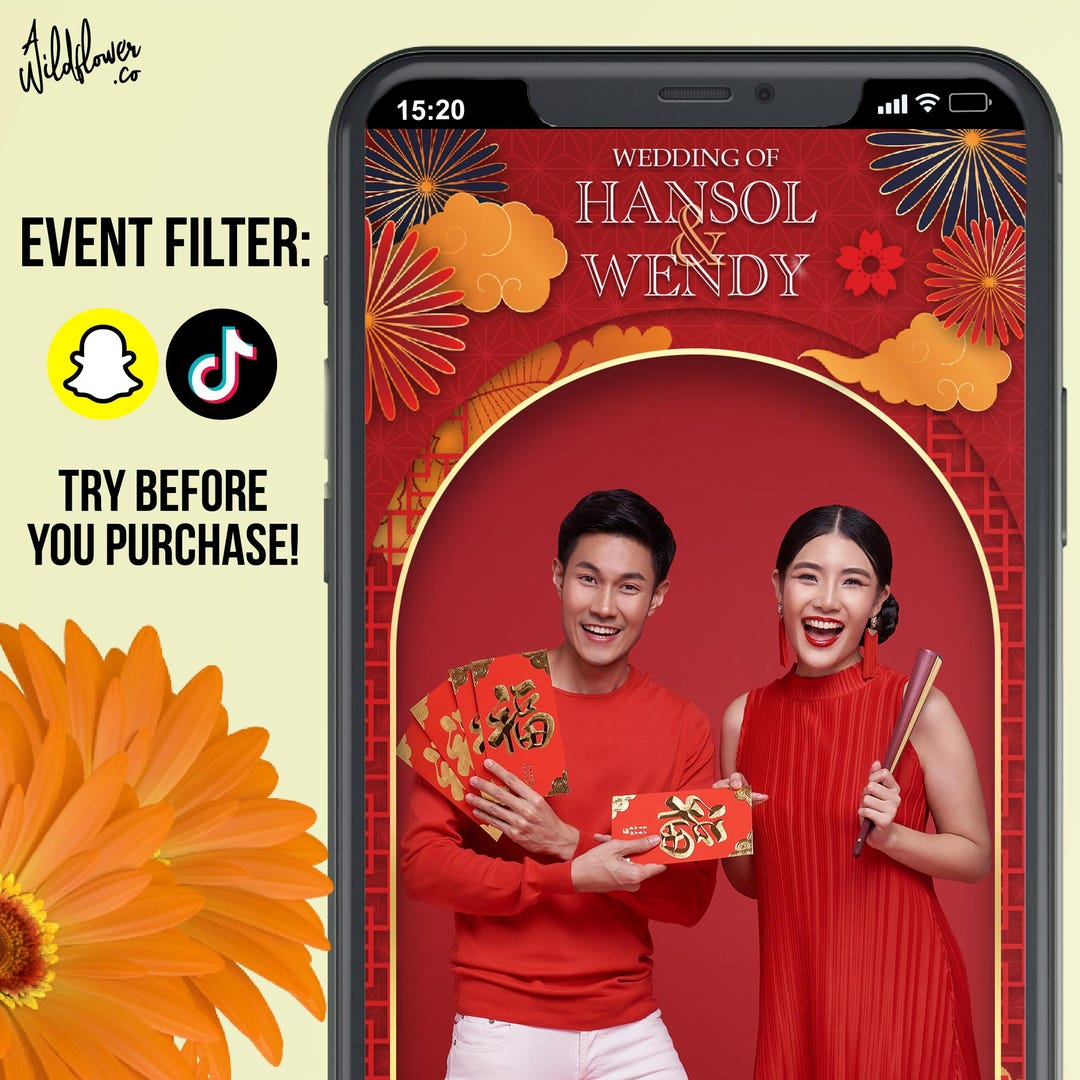 Asian Social Media Filter, Lunar New Year Snapchat Lenses, Tiktok ...
