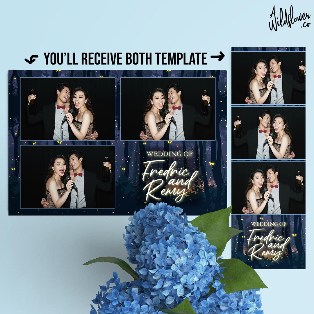 Enchanted Forest Photo Booth Template, Birthday Overlay, Wedding Party ...