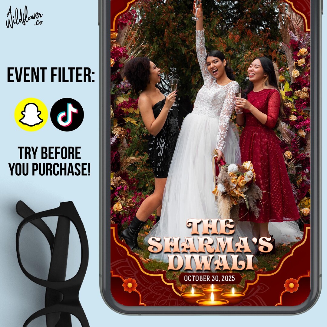 Diwali Filter, Birthday Snapchat Lenses, Deepavali Party Tiktok Effects ...