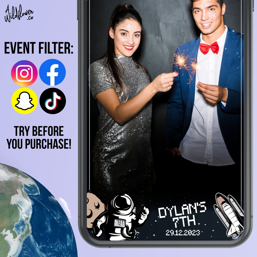 Space Snapchat Lenses, Galaxy Instagram Filter, Astronaut Tiktok ...