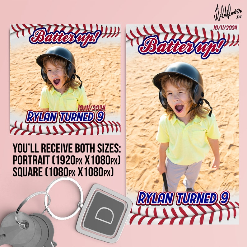 Baseball 360 Photo Booth Template, Bat Photobooth Overlay, Sports Game ...