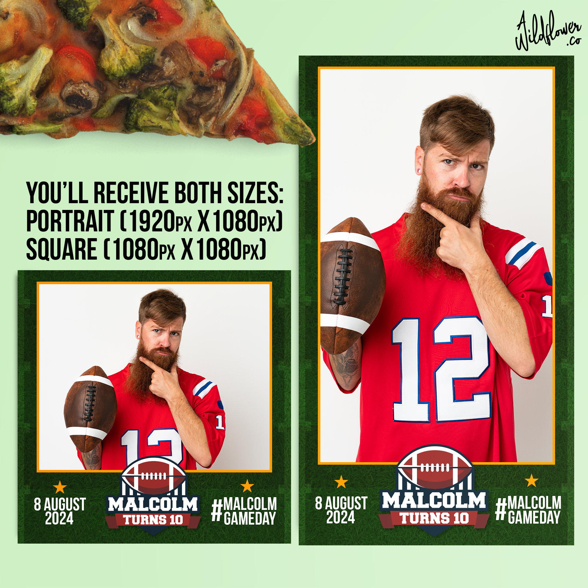 Football 360 Photo Booth Template, Rugby Photobooth Overlay, Sports ...