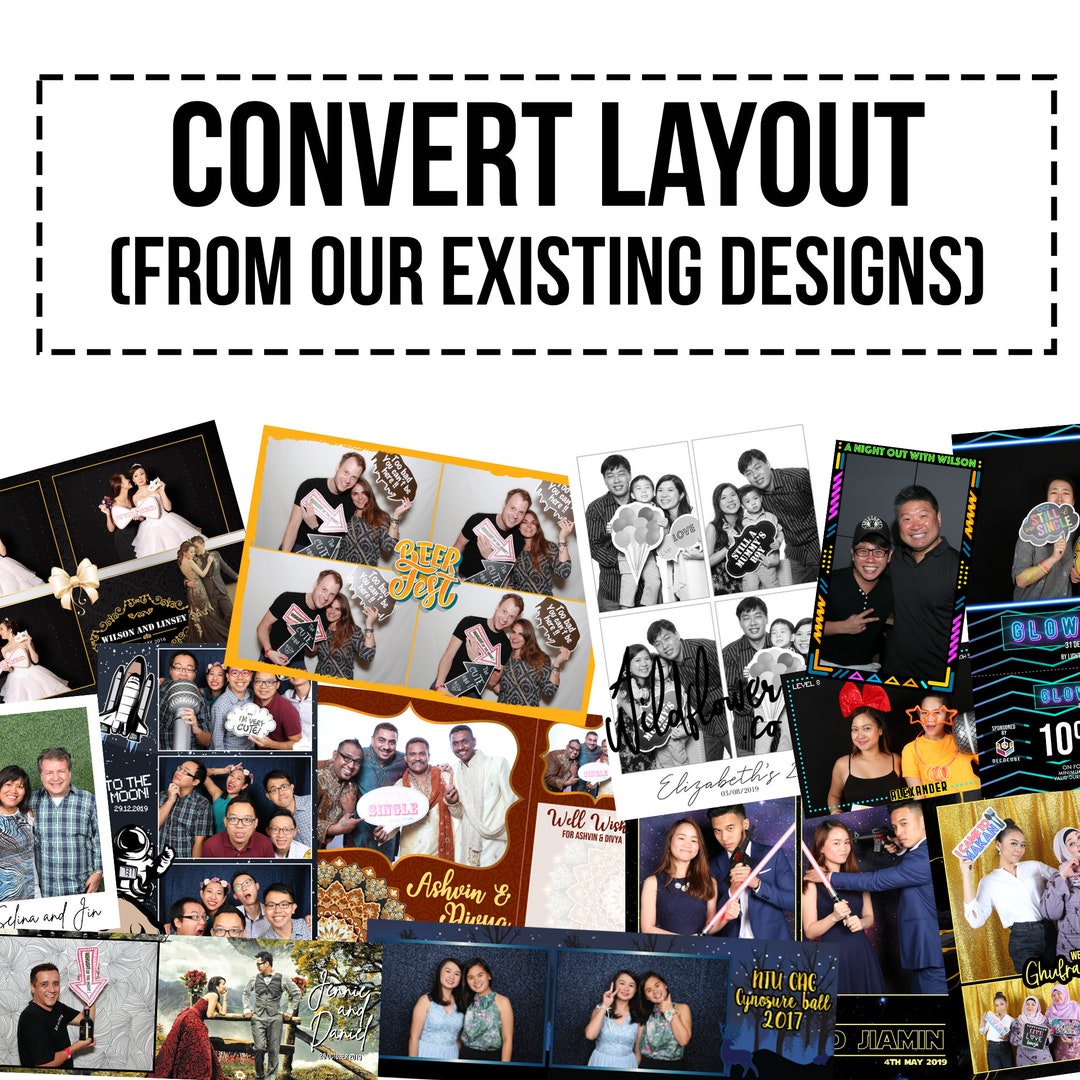 Convert Layout / Size for Existing Photo Booth Template Designs - 4R ...