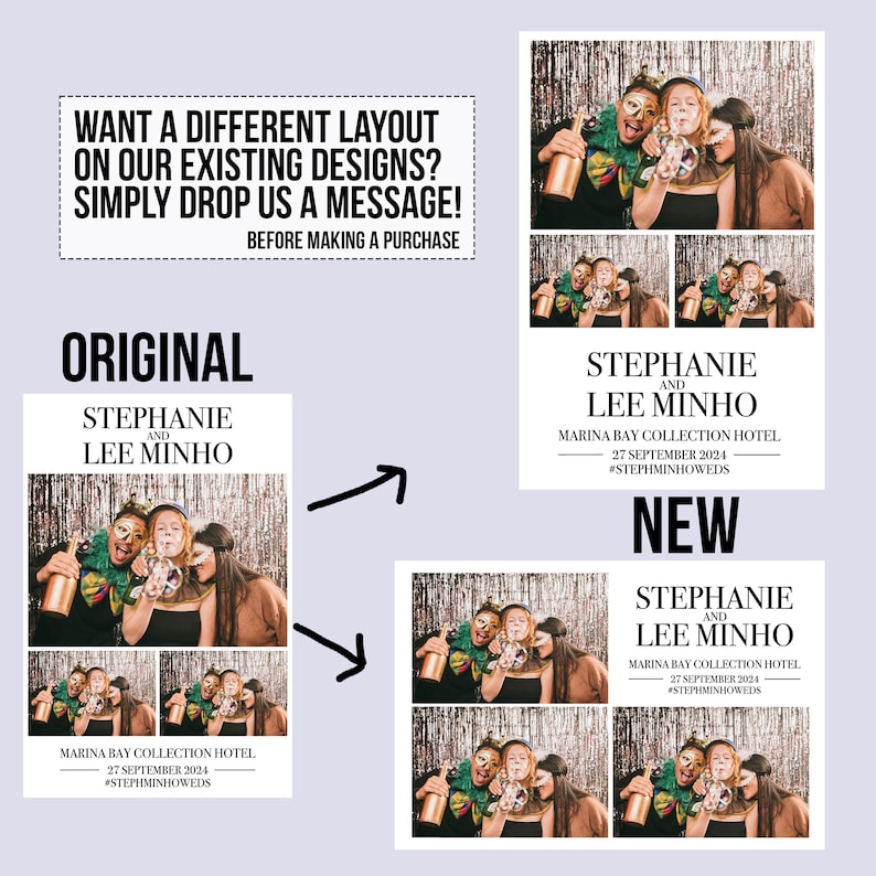 Quinceanera Photo Booth Birthday Template Wedding Overlay Floral ...