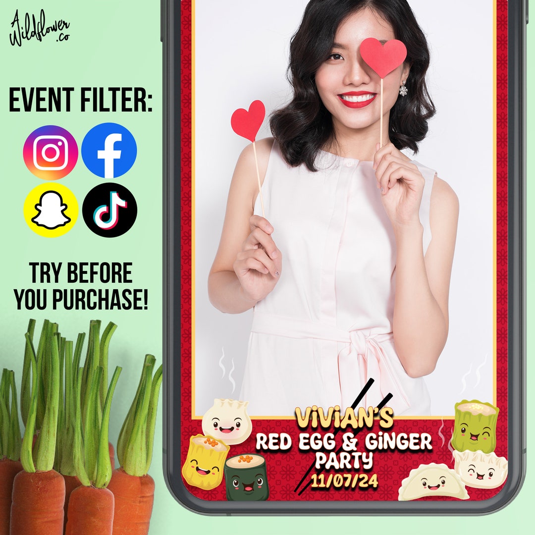 Dim Sum Instagram Filter, Dumpling Snapchat Lenses, Red Egg and Ginger ...